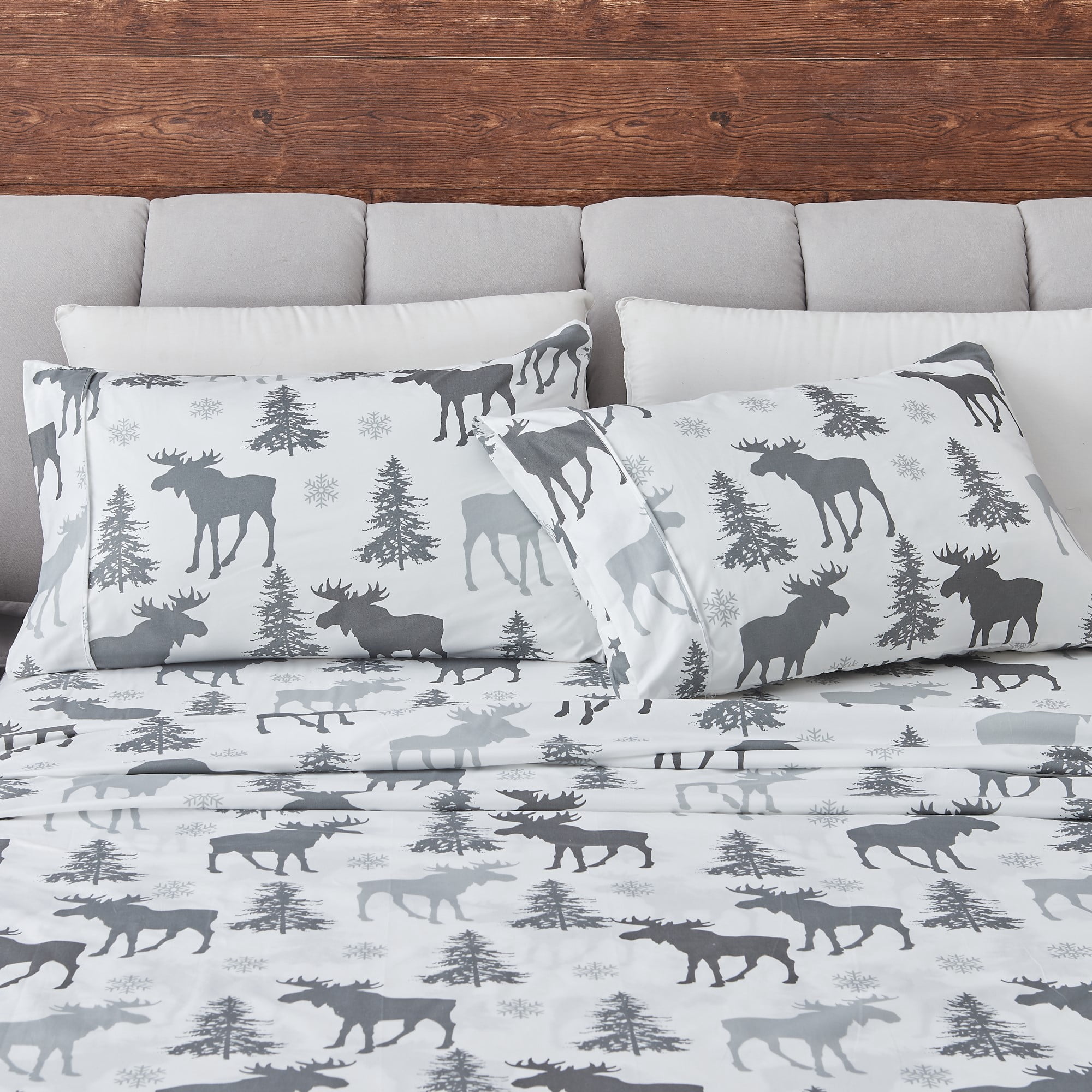 Great Bay Home Rustic Lodge Microfiber Wrinkle Resistant Sheet Set ...