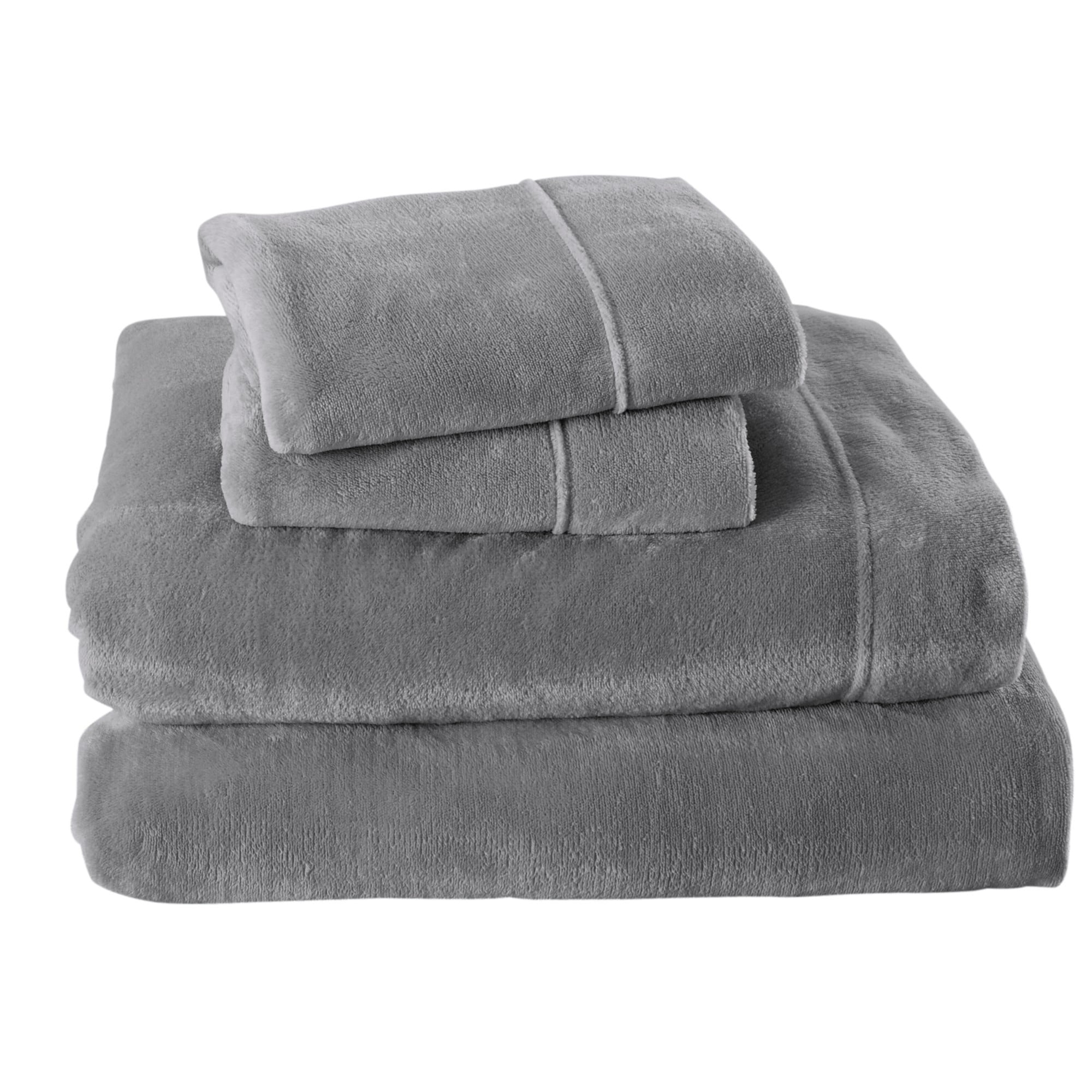 Great Bay Home Extra Soft Cozy Velvet Plush Sheet Set. Deluxe Bed ...