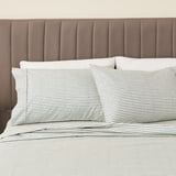 Great Bay Home, Microfiber Sheet Set, Full, Blue Stripe - Walmart.com