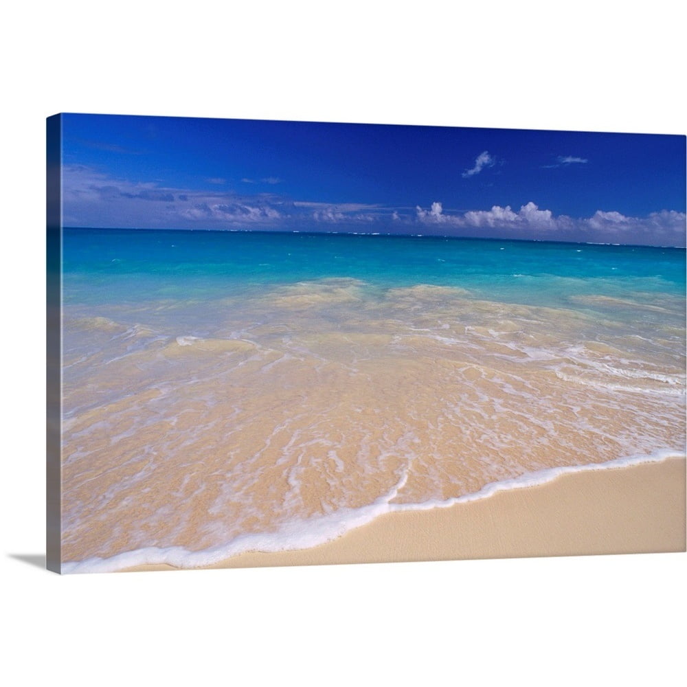Great Big Canvas "Hawaii, Beautiful White Sand Beach With Turquoise ...