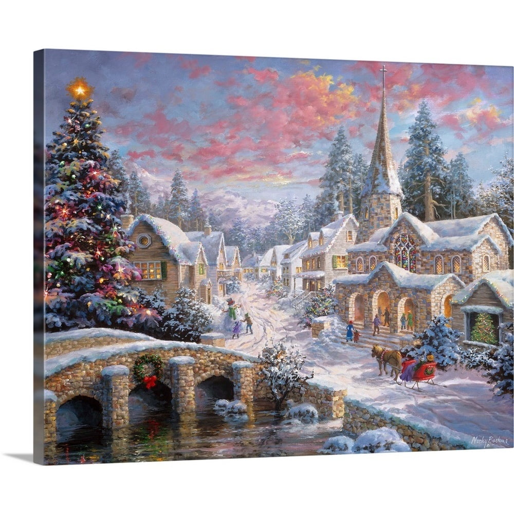 Great Big Canvas "Heaven On Earth" by Nicky Boehme Dark Forest Green ...