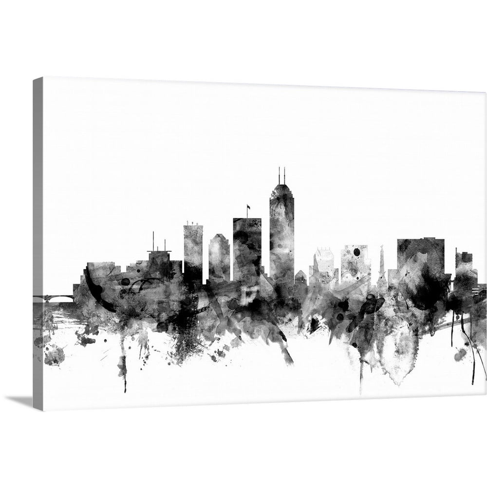 Great Big Canvas "Indianapolis Indiana Skyline" by Michael Tompsett ...