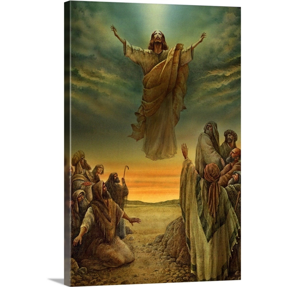 Great Big Canvas "Jesus Ascending into Heaven" by Val Bochkov Black ...