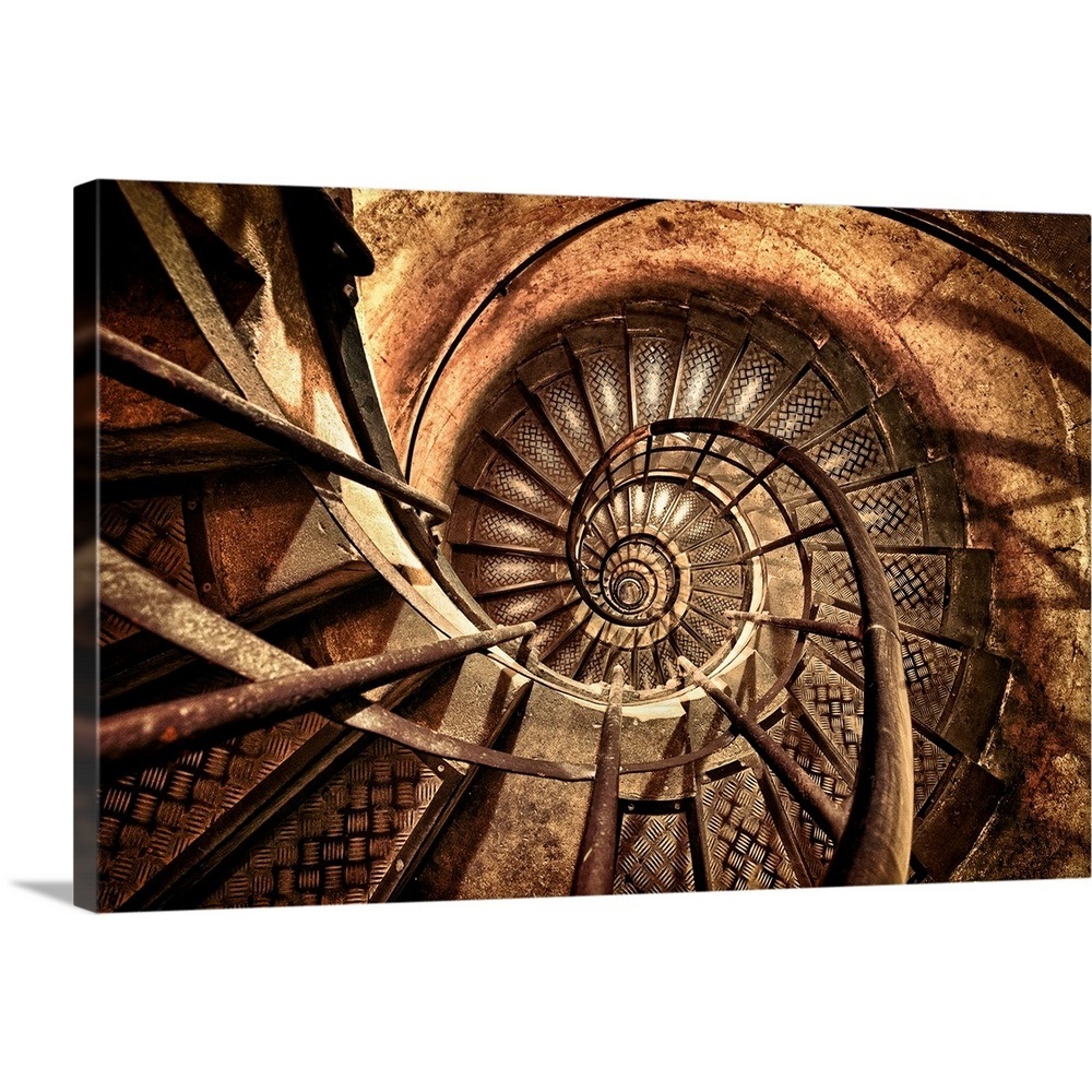 Great Big Canvas "Old Spiral Stairwell in Paris, France" by Scott ...
