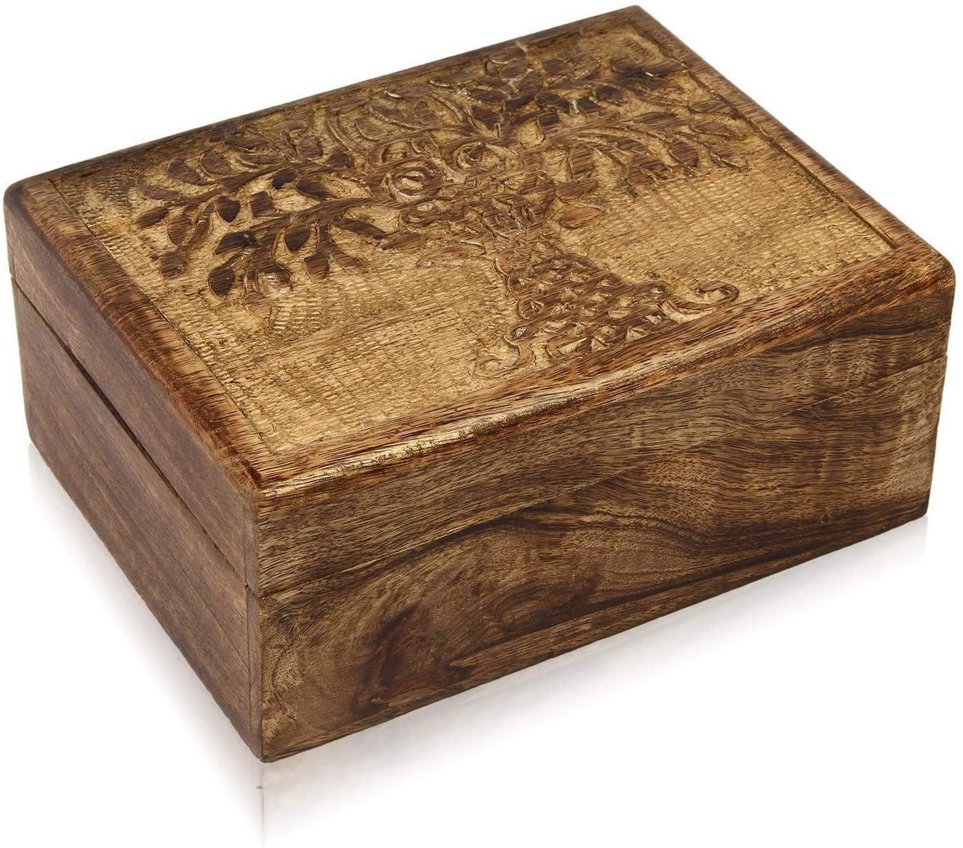 Great Birthday Gift Handmade Decorative Wooden Jewelry Box Tree Of Life ...