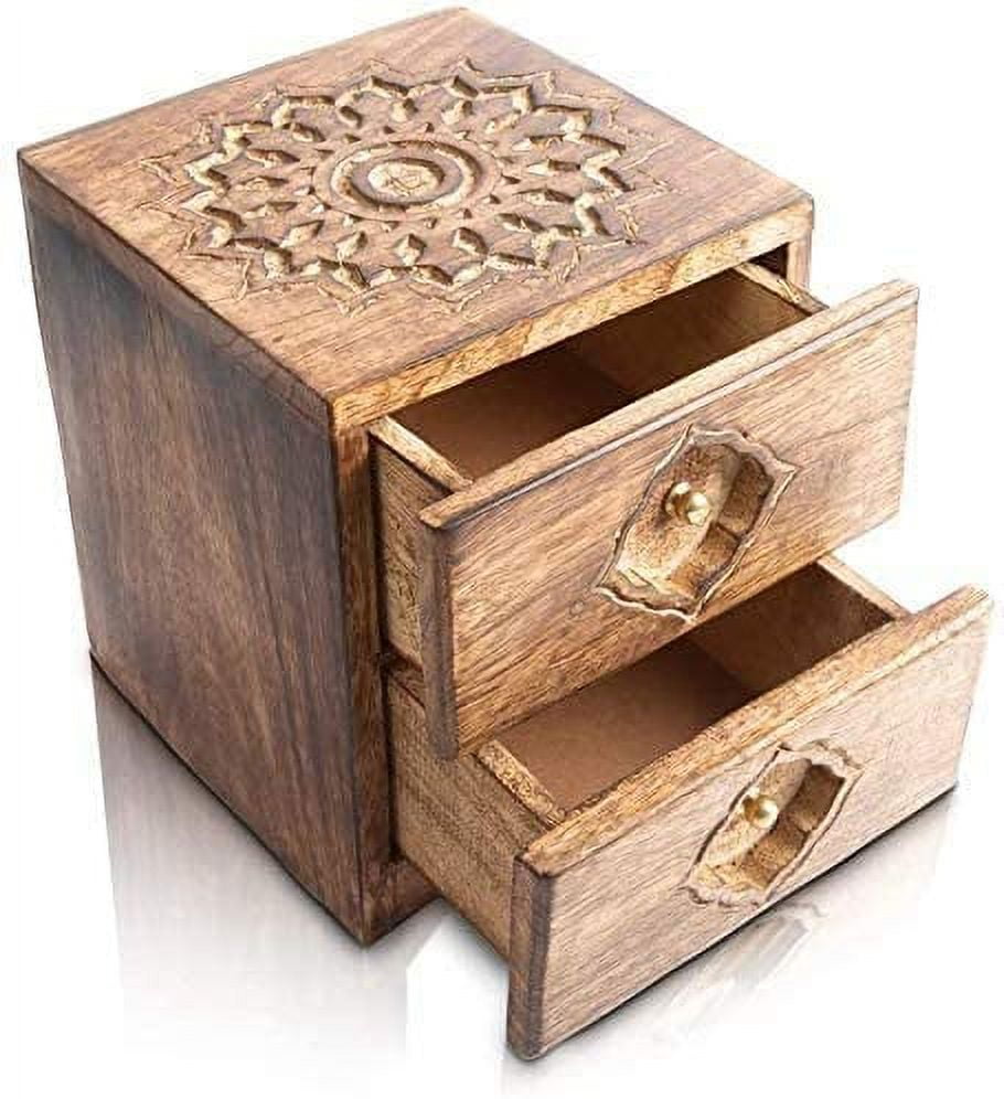 Great Birthday Gifts Handmade Decorative Wooden Jewelry Box Organizer ...