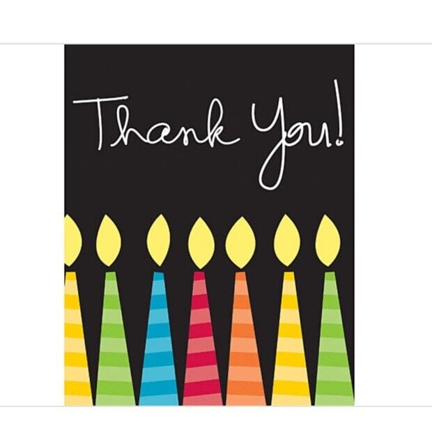 Great Birthday Thank You Cards W/Envelopes 8Ct - Walmart.com