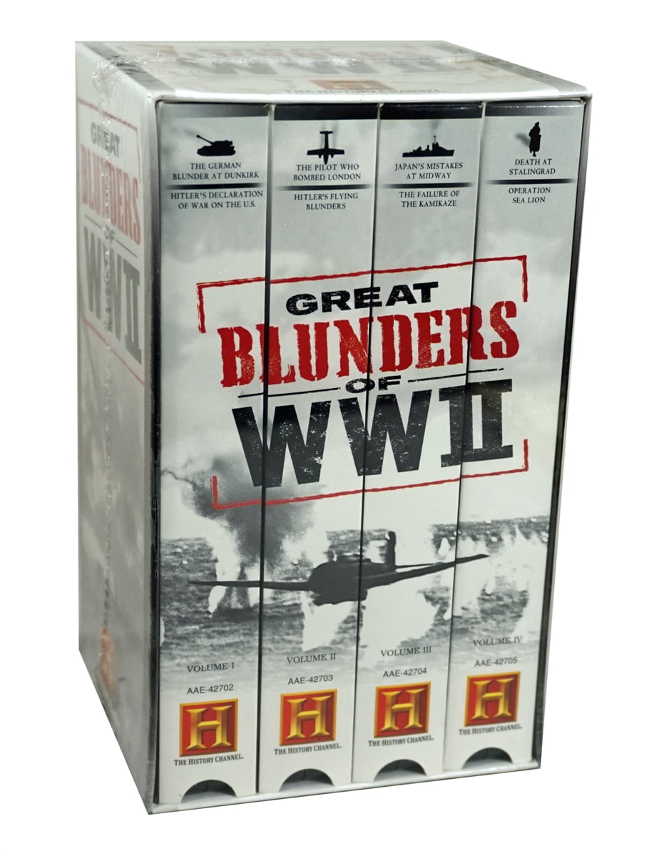 Great Blunders of World War II - 4 VHS Box Set - Errors, miscues ...