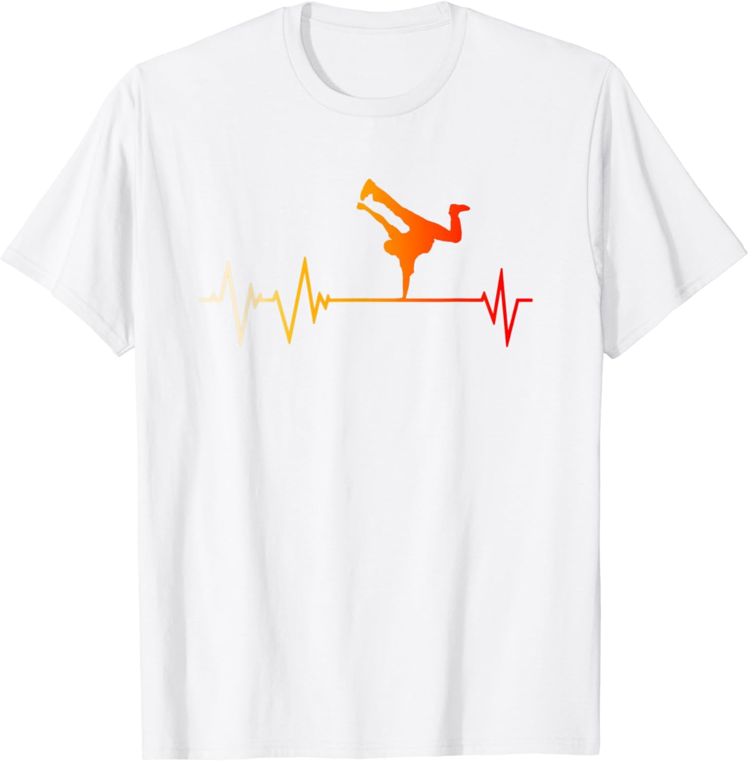 Great Breakdance Heartbeat Hip Hop Music Tricking T-Shirt - Walmart.com