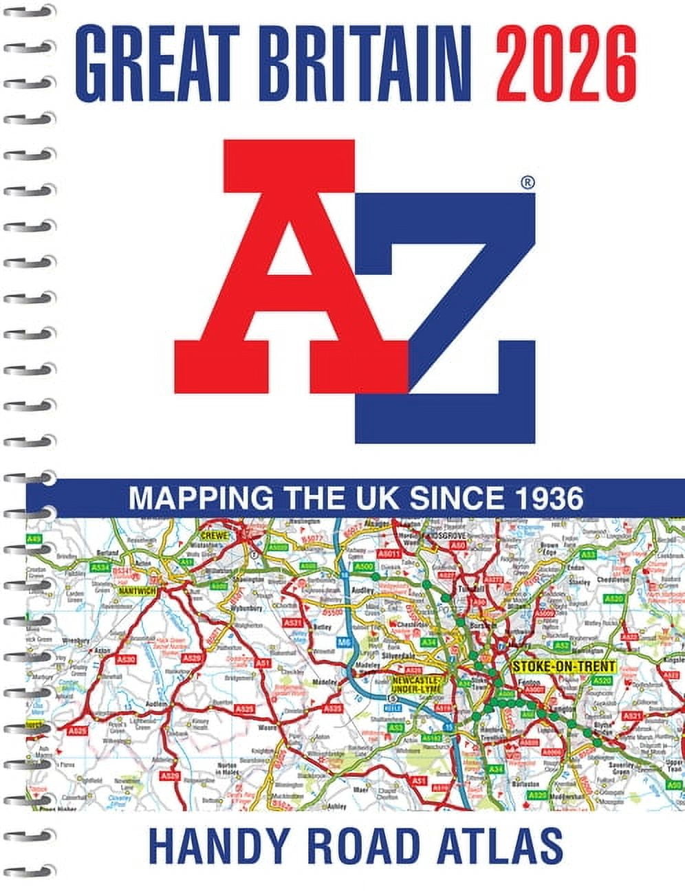 Great Britain A-Z Handy Road Atlas 2026, (Spiral-Bound) - Walmart.com