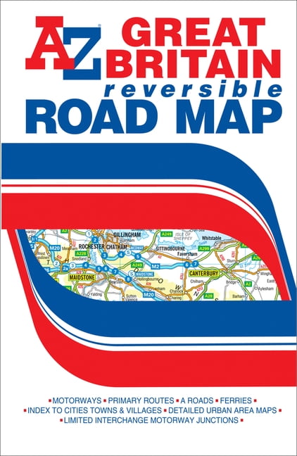Great Britain A-Z Road Map (reversible) (Edition 34) (Paperback ...