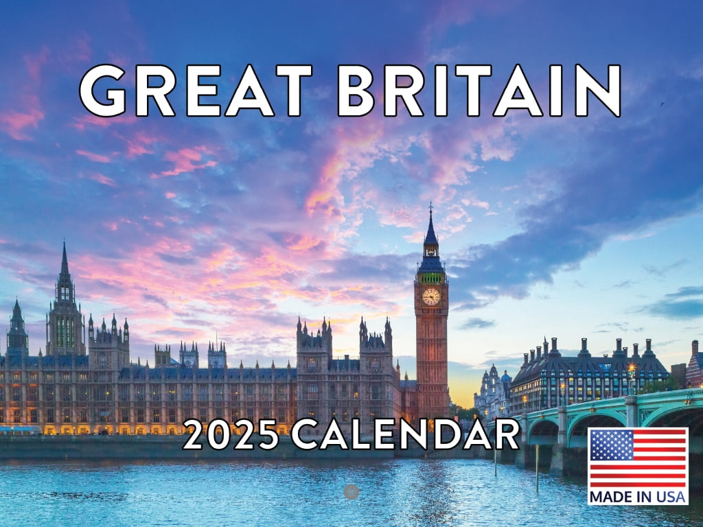 Great Britain Calendar 2025 Monthly Wall Calender | American Made In ...