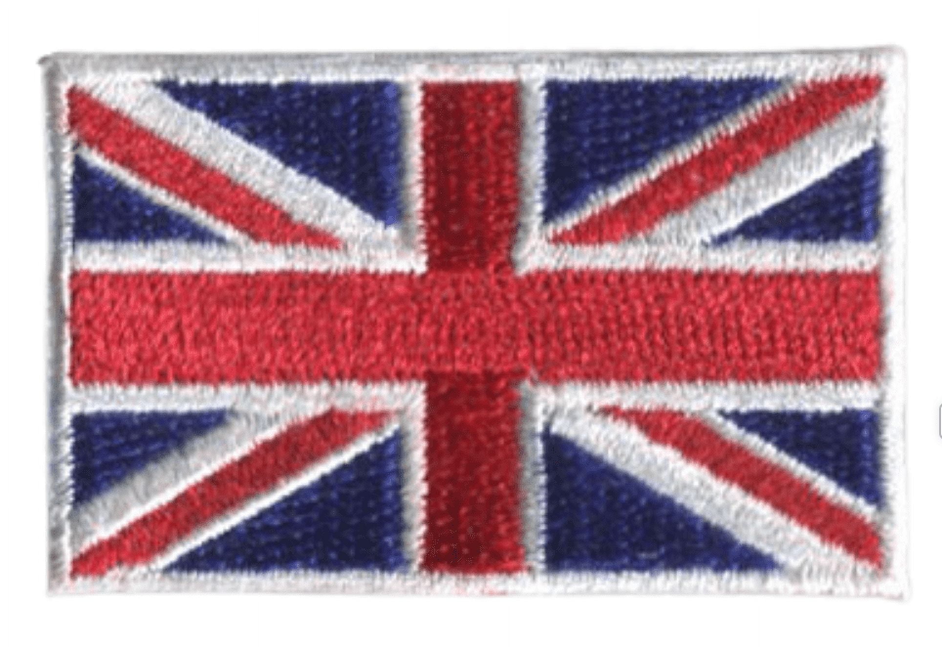 Great Britain Country MINI Flag 1.8"W x 1.102"H Patch (Not an Iron-on ...