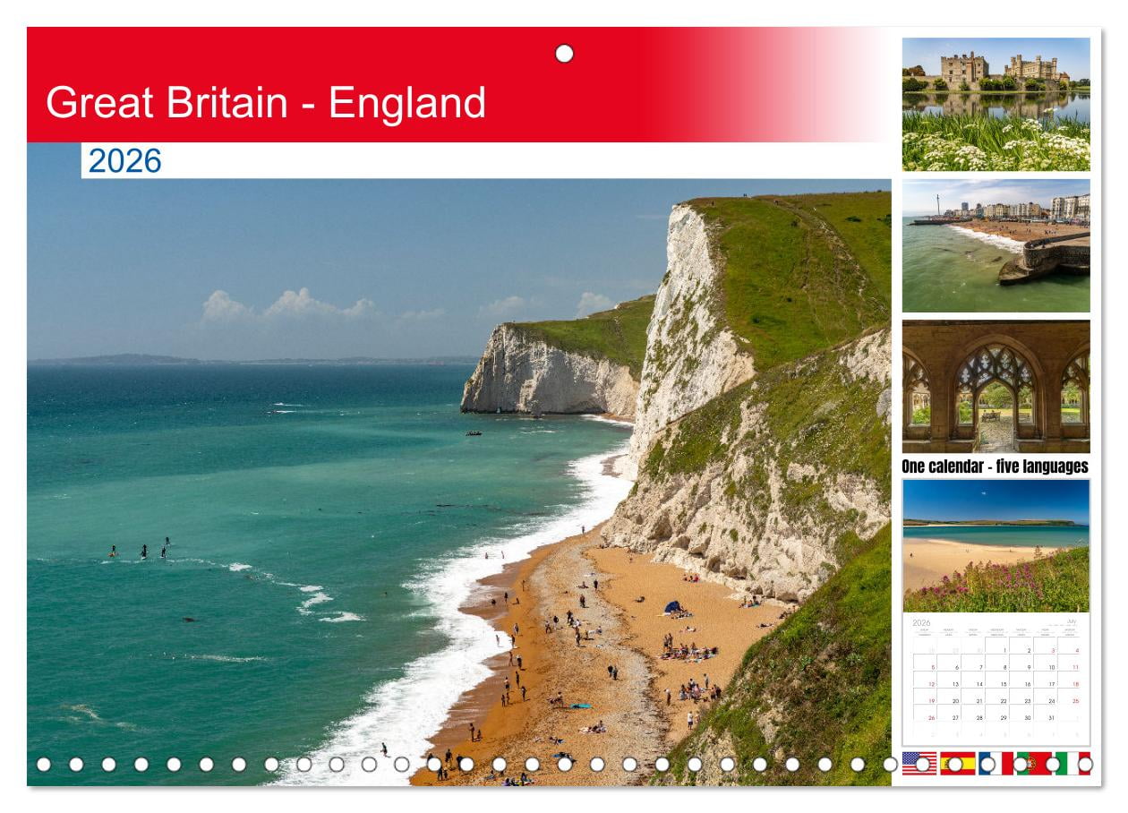 Great Britain - England (Monthly Wall Calendar 2026 16.5 x 23.4 (open ...