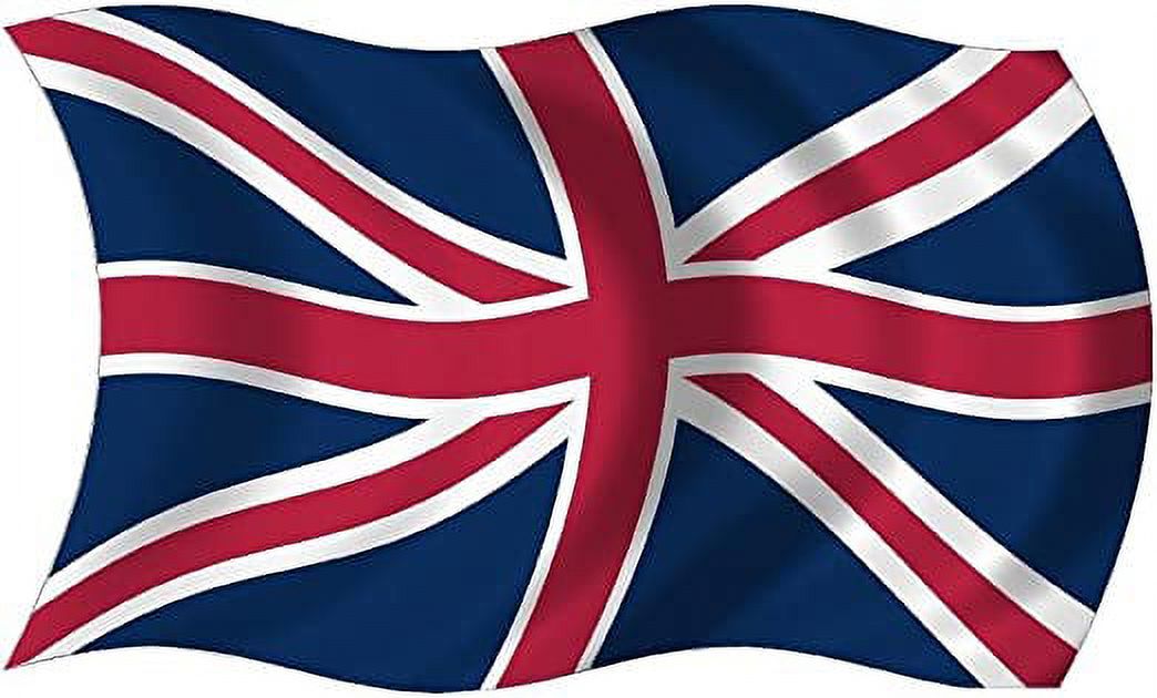 Great Britain GBR United Kingdom UK Union Wavy Waving Flag Decal 3M ...