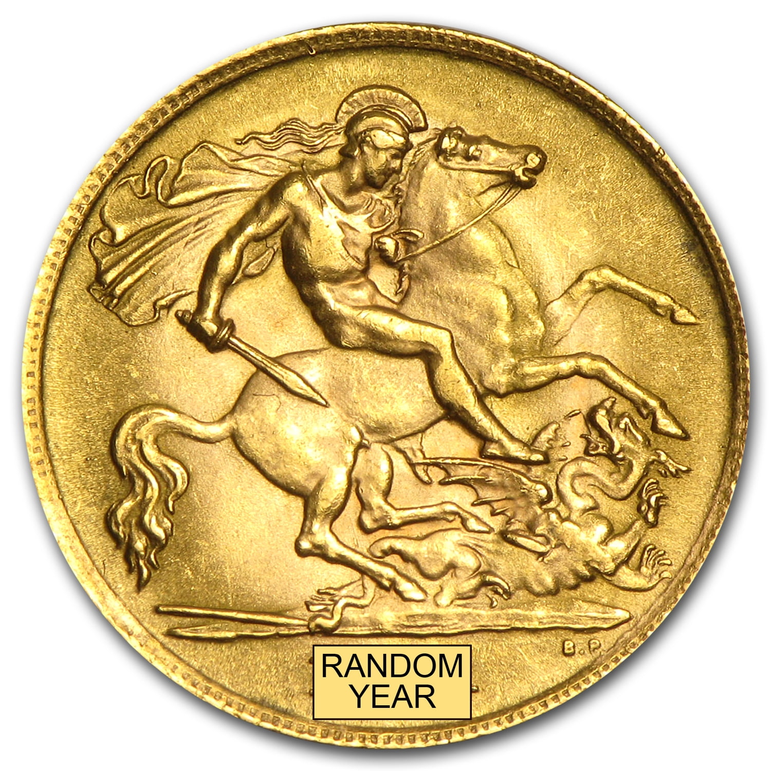 Great Britain Gold Half Sovereign Coin (Random Year) Avg Circulation ...