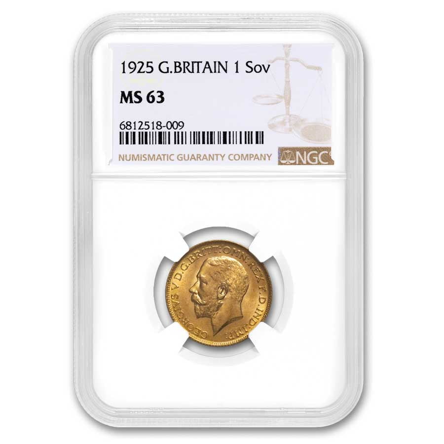 Great Britain Gold Sovereign Coins MS-63 PCGS/NGC (Random Year ...