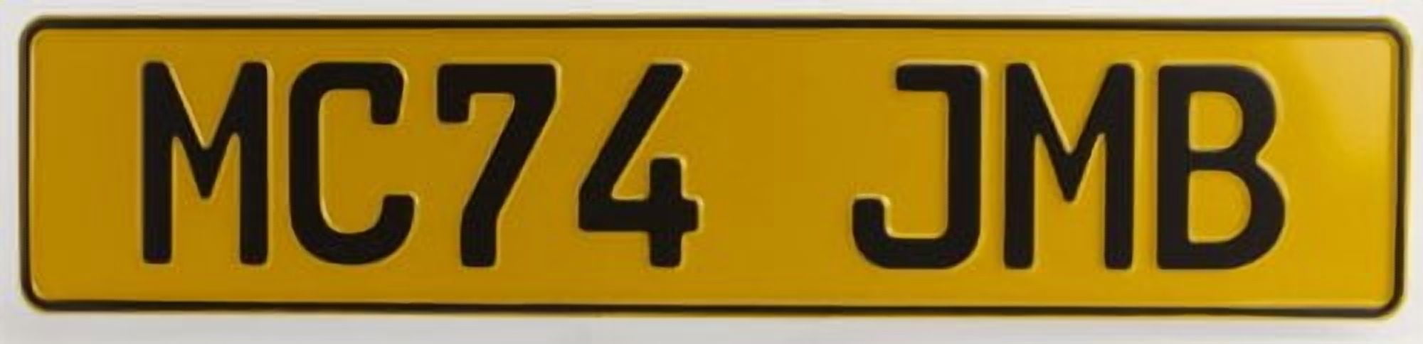 Great Britain Reflective Yellow UK European License Plate - Random ...