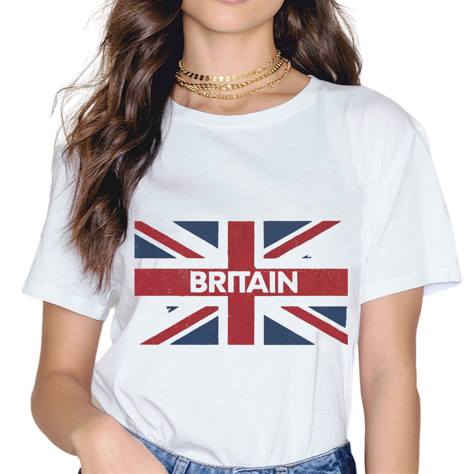 Great Britain United Kingdom Flag Vintage T-Shirt - Walmart.com