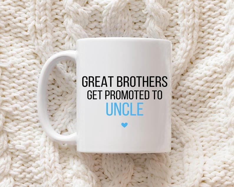 Great Brothers Get Promoted to Uncle Funny Sibling Gift for New Uncles ...