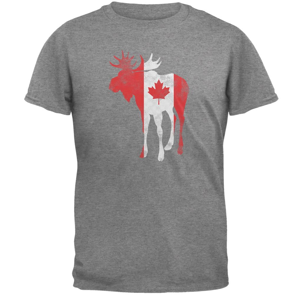 Great Canadian Moose Halftone Mens T Shirt Graphite X-LG - Walmart.com