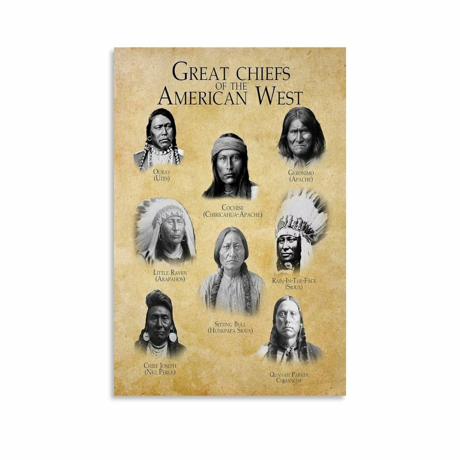 Great Chiefs of The American West Historical Native Americans Leaders ...