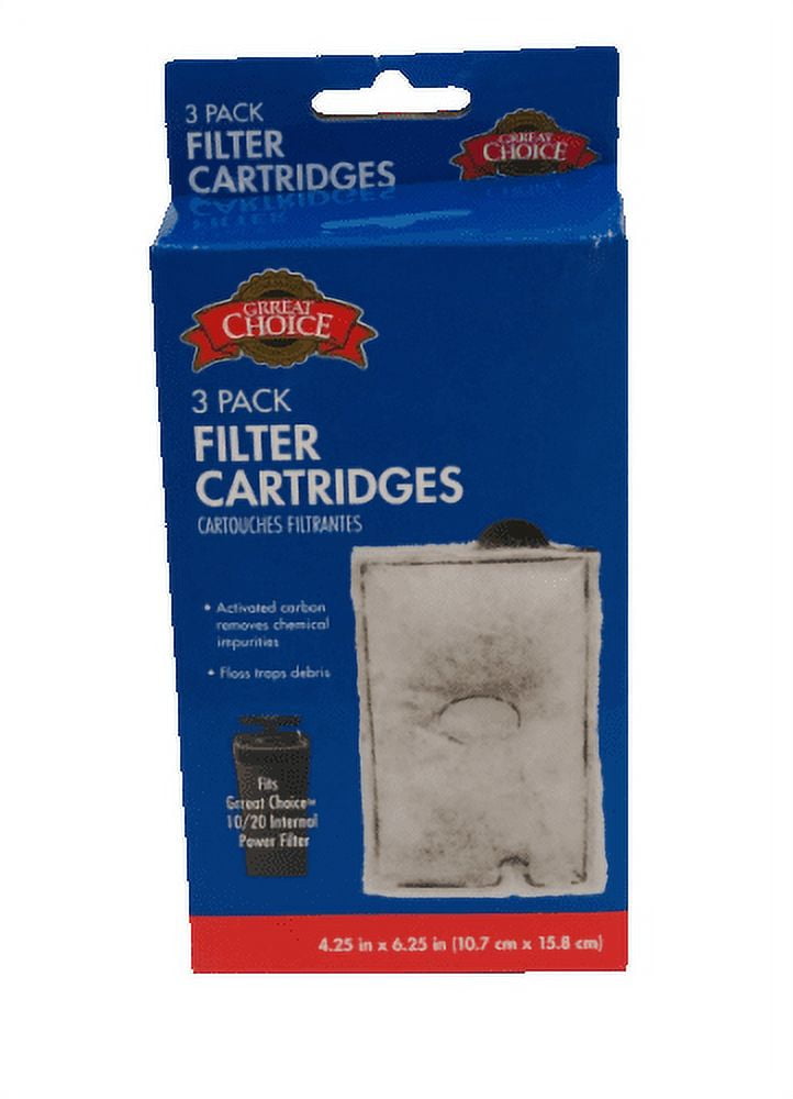 Great Choice 3 Pack Filter Cartridges 10/20 Internal Filter - Walmart.com