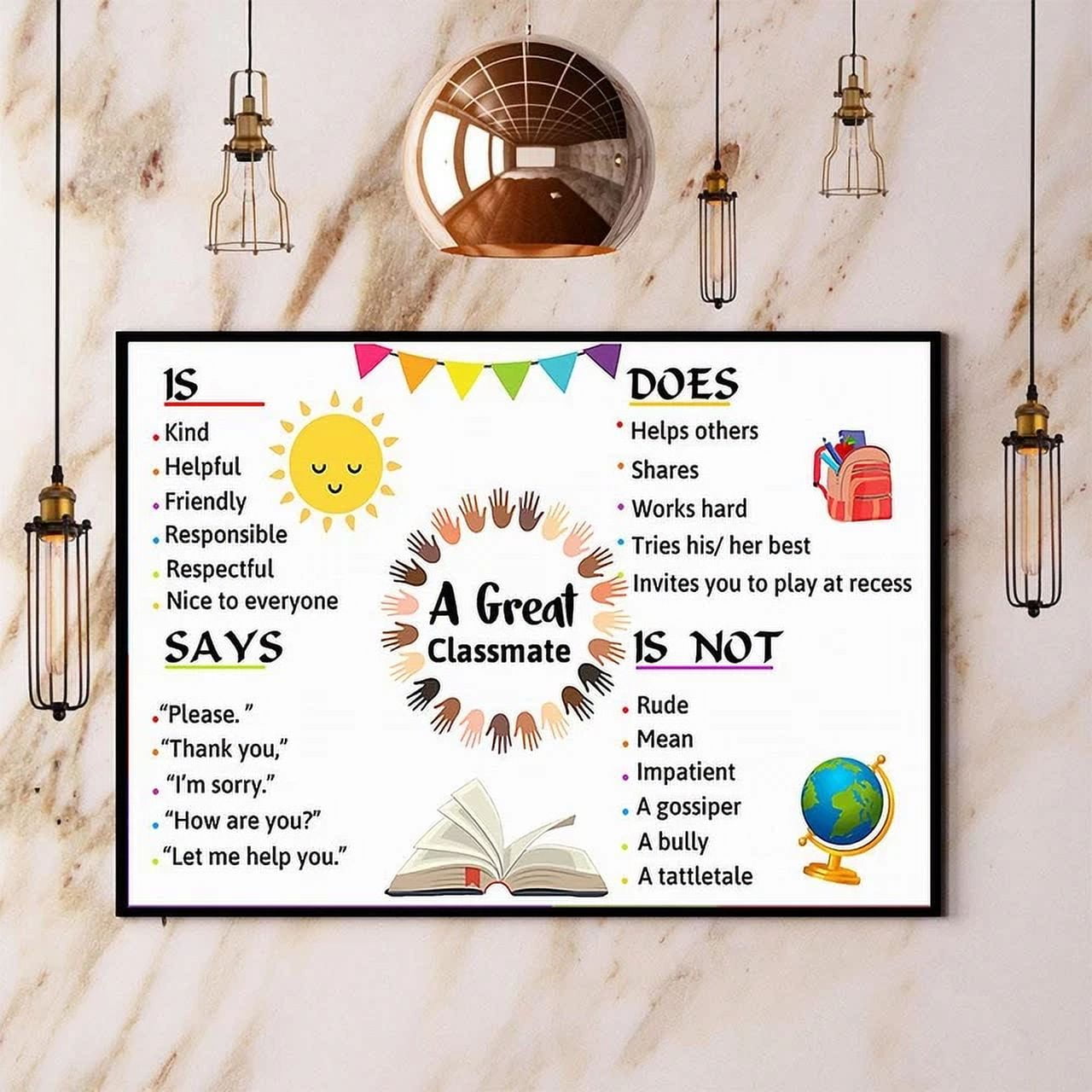 A Great Classmate Teacher Paper Poster No Frame Matte Wall Art Decor ...