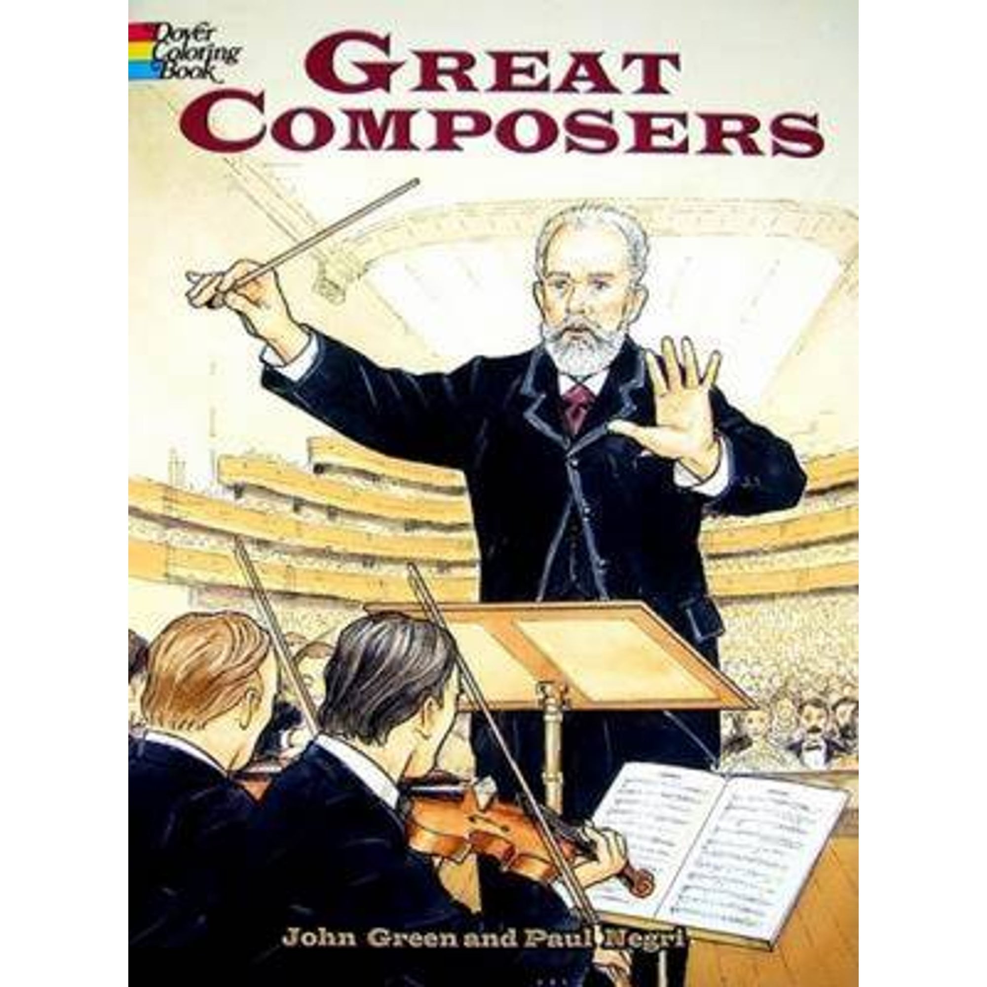 Pre-Owned Great Composers Coloring Book (Paperback) by John Green, Paul ...