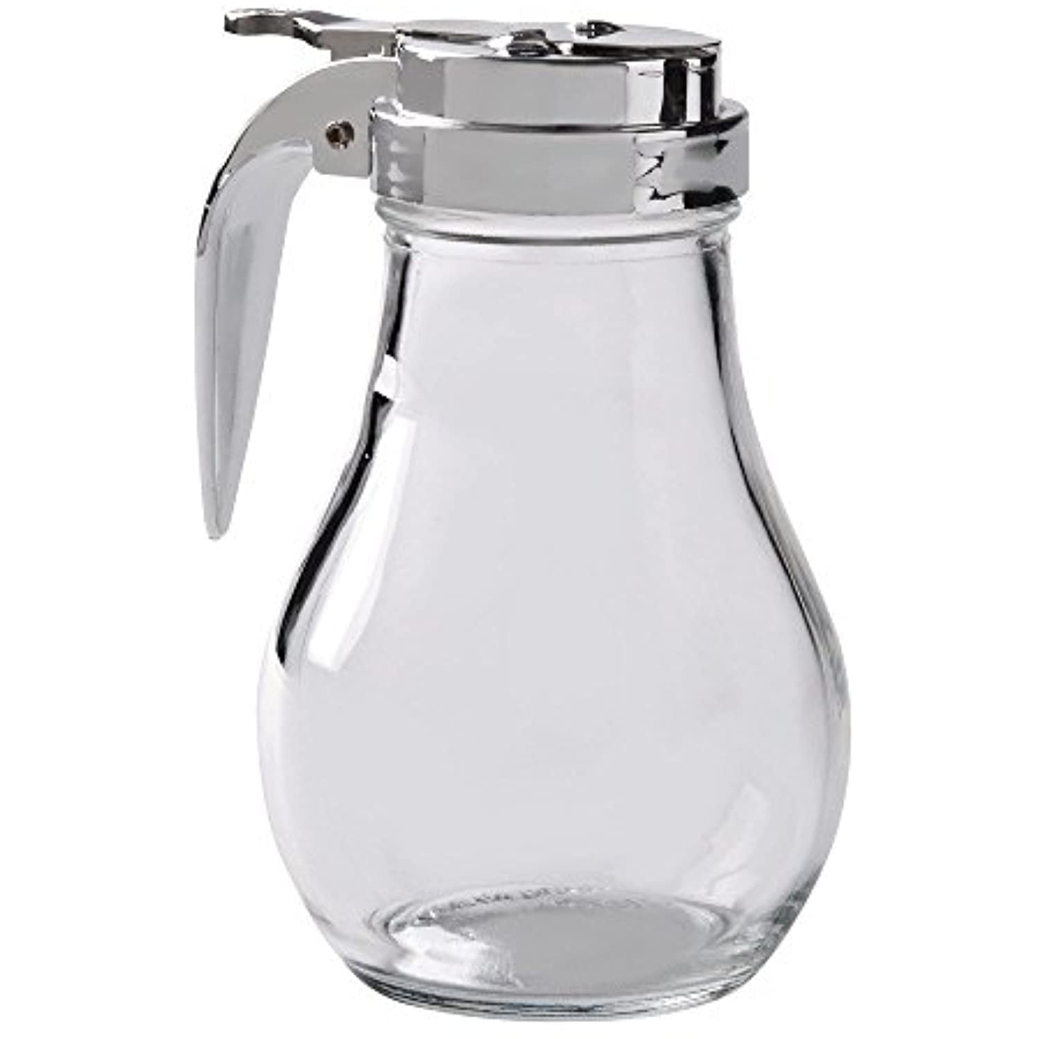 Great Credentials Glass Syrup Dispenser, 14 Oz, Cast Zinc Top ...