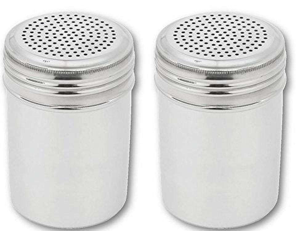 Great Credentials Stainless Steel Dredge Shaker, 10 Oz Each, Salt or ...