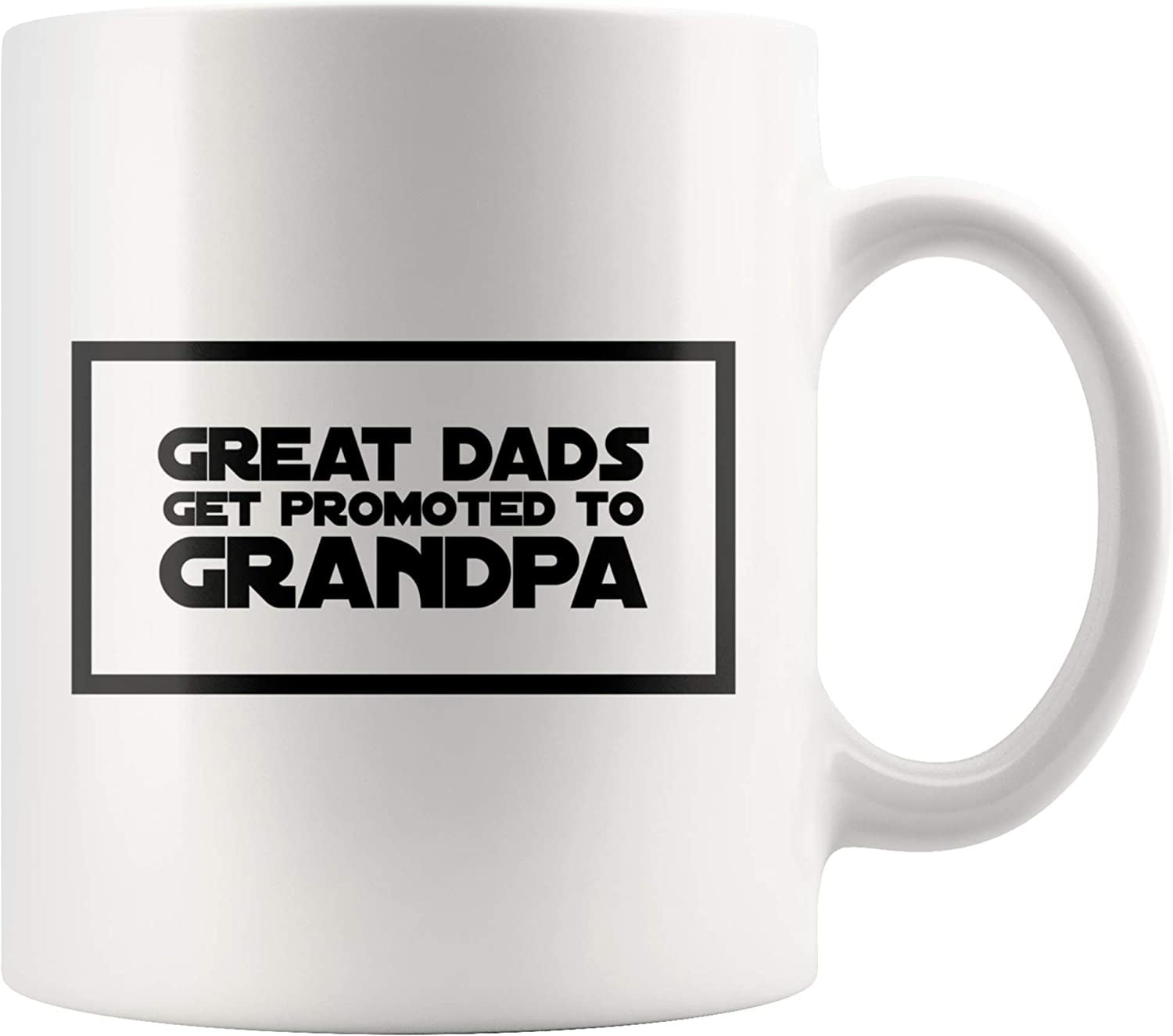 Great Dads Get Promoted to Grandpa Funny Father's Day Gift 11 oz ...