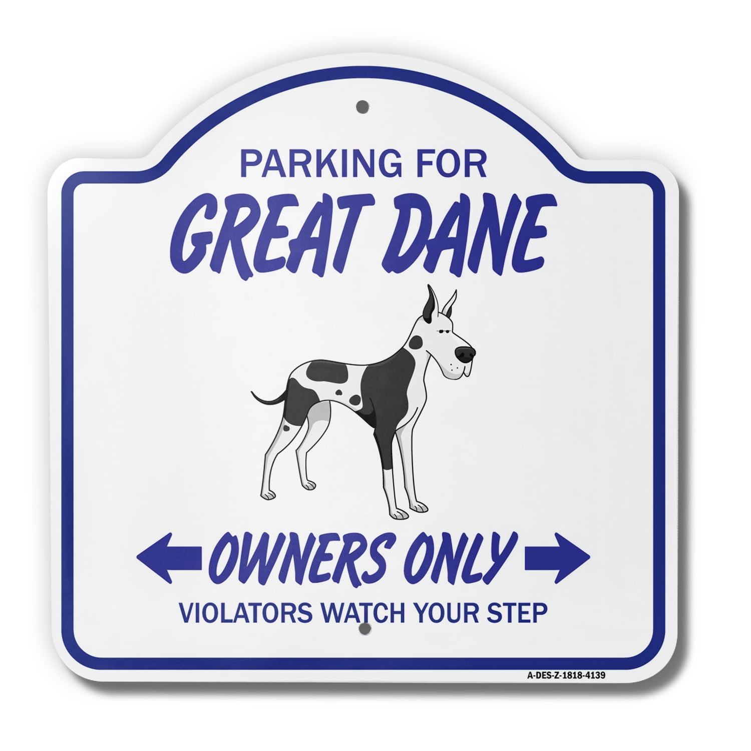 Great Dane 18" X 18" Heavy-Gauge Aluminum Architectural Sign ...