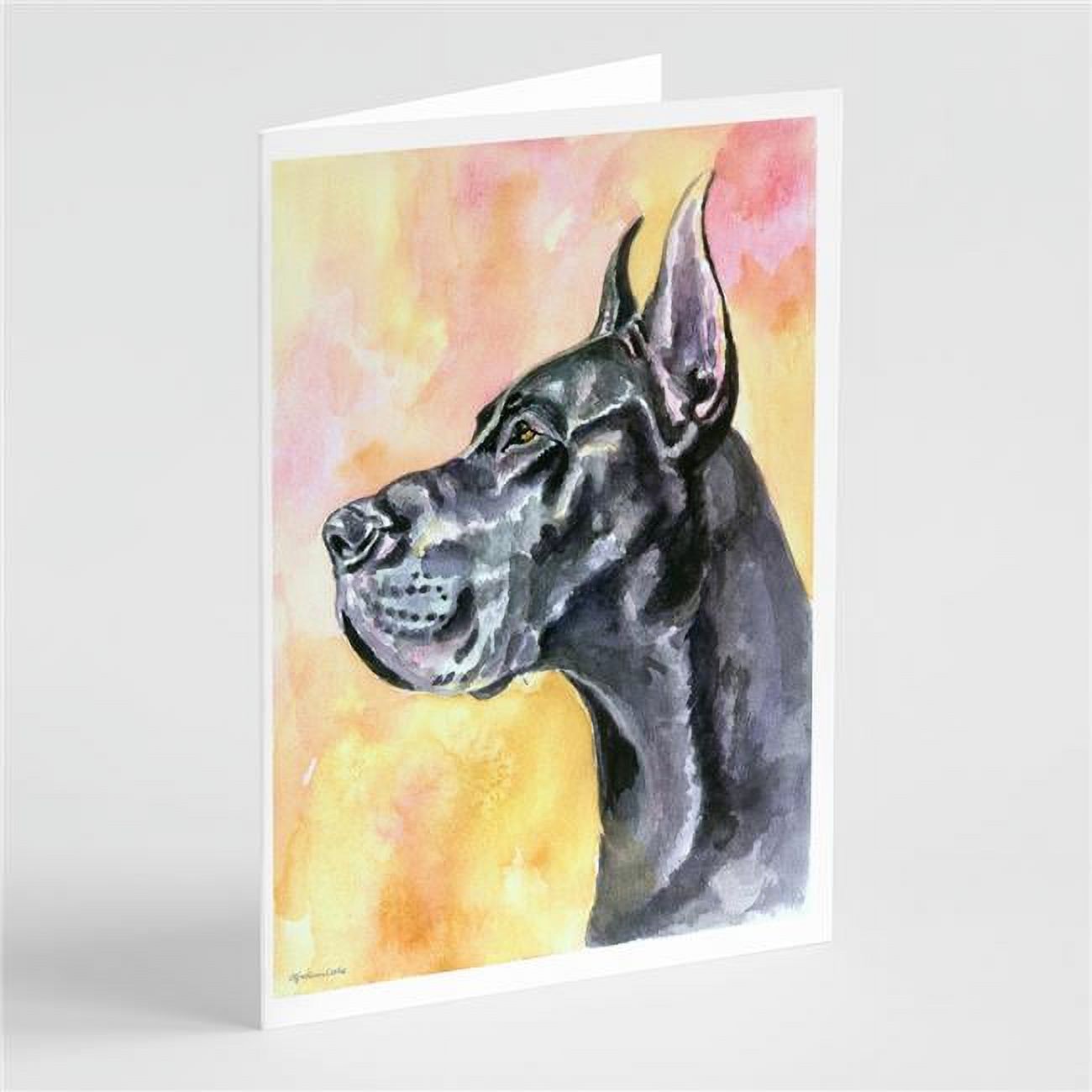 Great Dane Black Cropped Greeting Cards & Envelopes - Pack of 8 ...