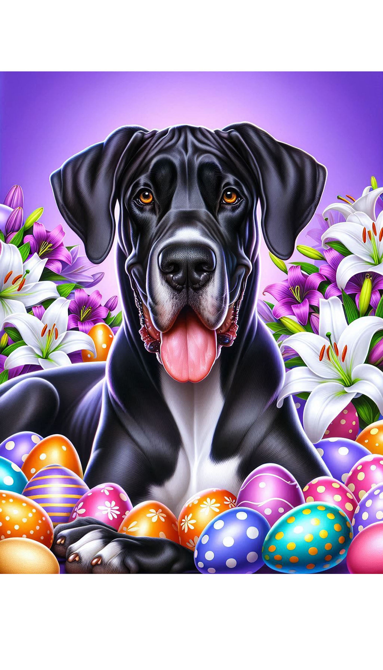 Great Dane Black Uncropped - Best of Breed DCR Easter Holiday Outdoor ...