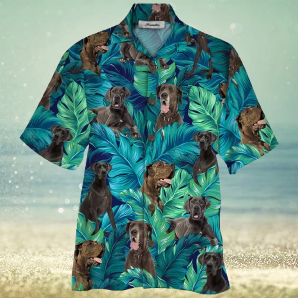 Great Dane Blue Amazing Design Unisex Hawaiian Shirt For Men And Women ...
