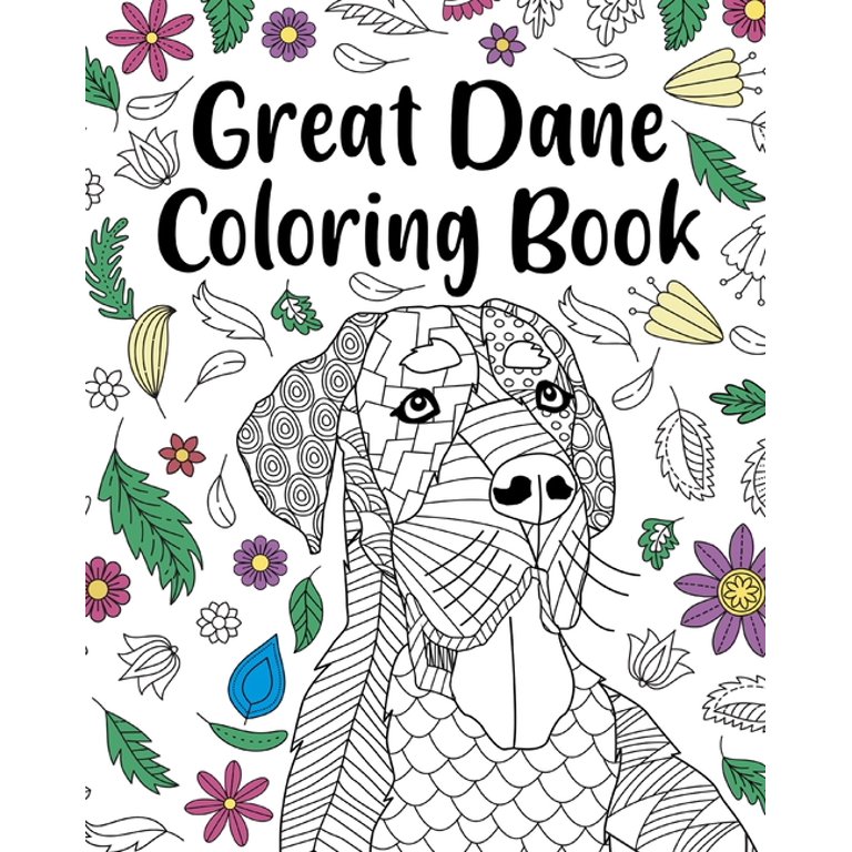 great dane coloring book