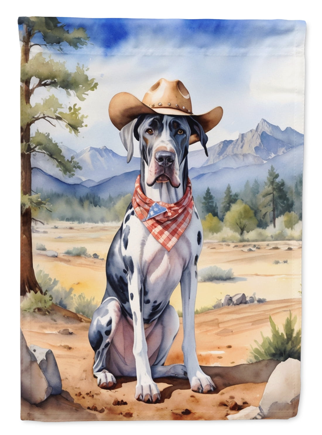 Great Dane Cowboy Welcome Garden Flag - Walmart.com