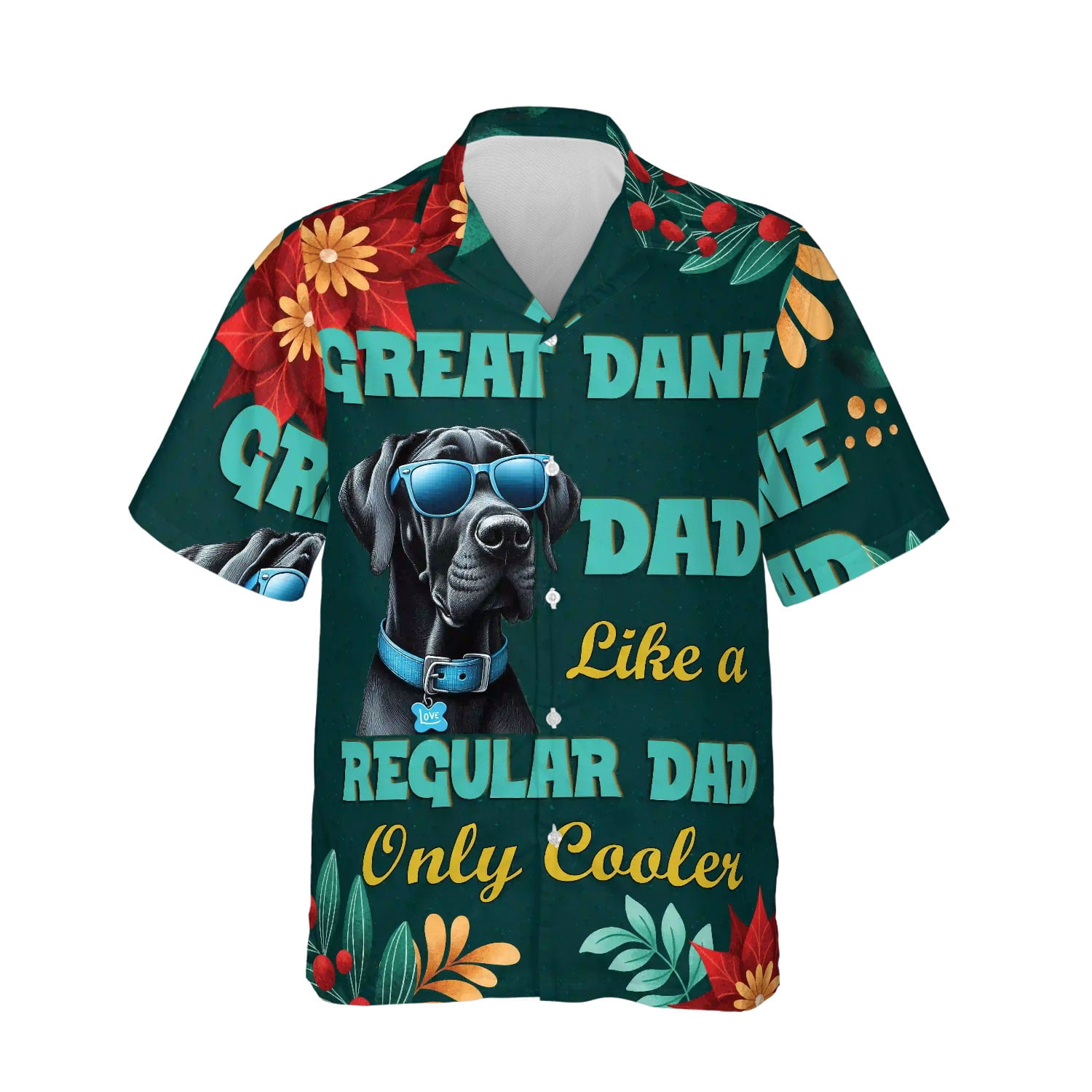 Great Dane Dad Like a Regular Dad Only Cooler Happy Father's Day ...