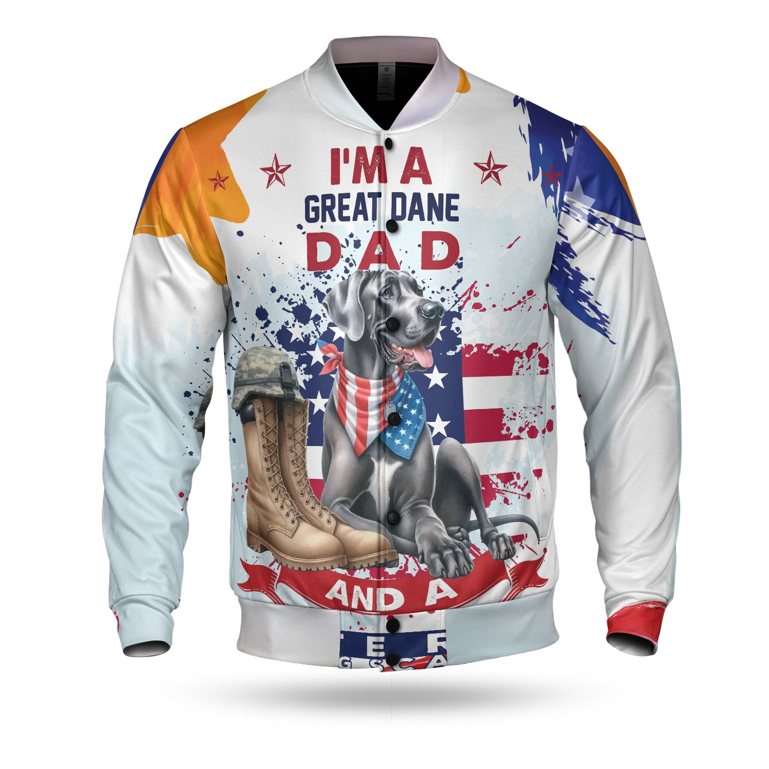 I'm a Great Dane Dad and a Veteran, Nothing Scares me Happy Father's ...