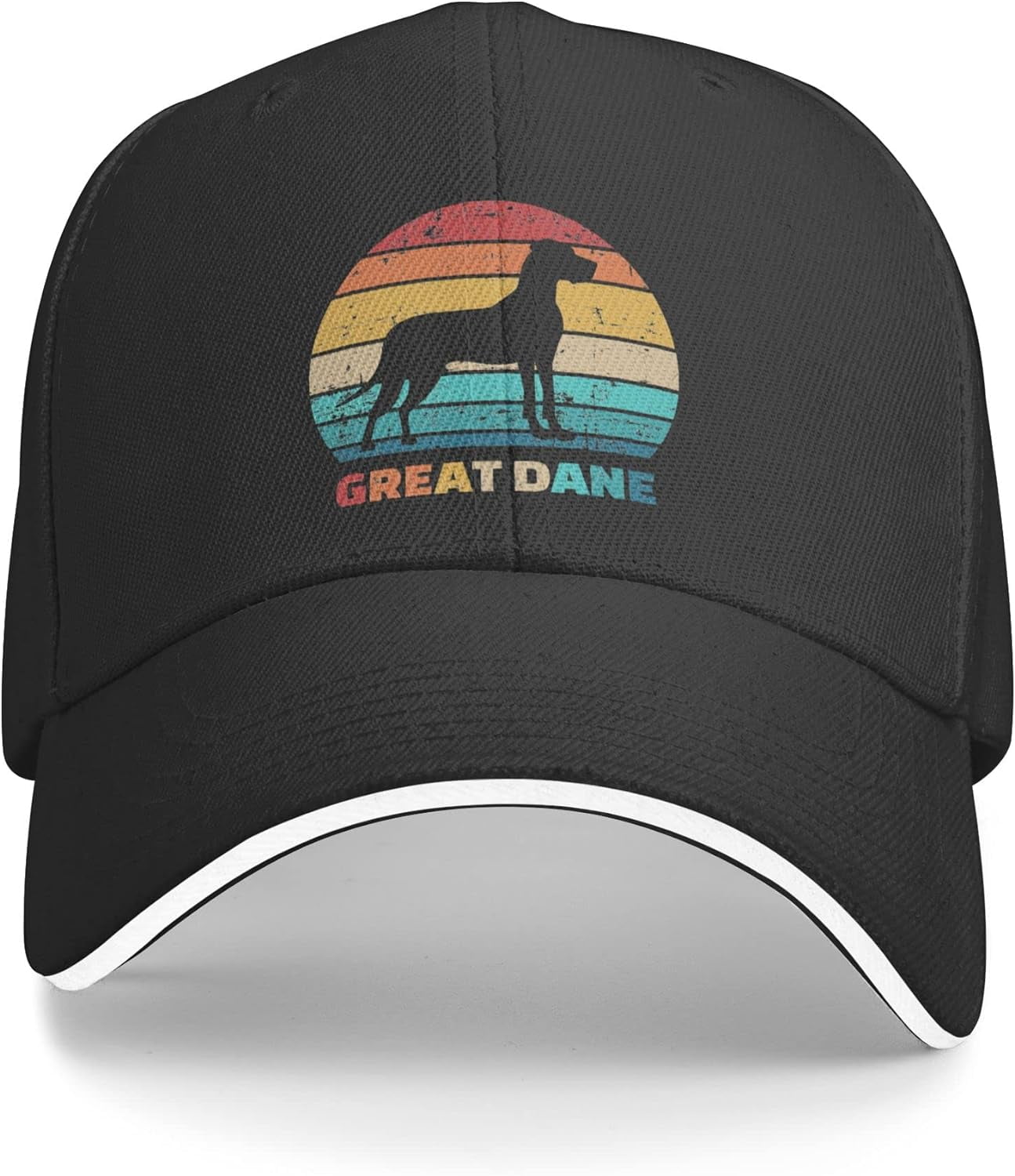 Great Dane Distressed Dad Hats for Men 90s Vintage Washed Cotton ...