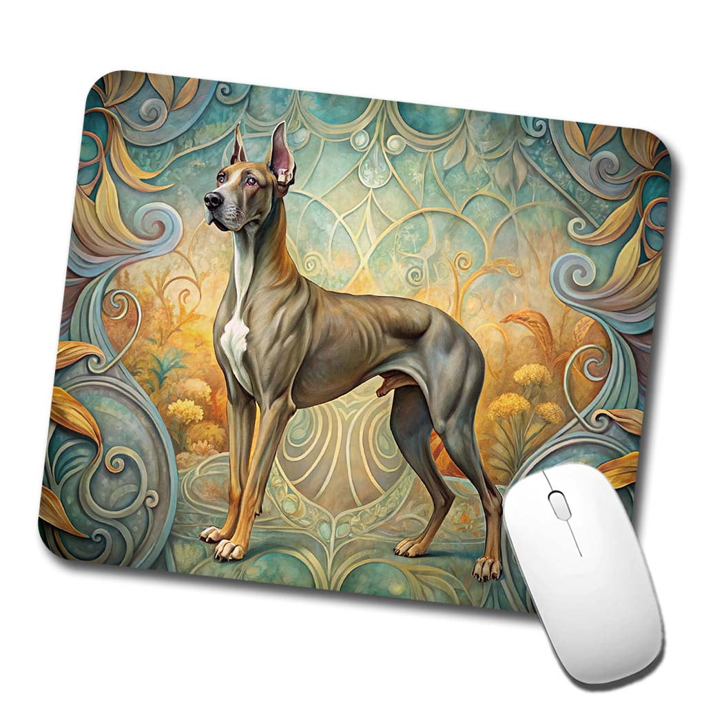 Great Dane Dog Art Nouveau Mouse Pad Low Profile Gaming Mat - Walmart.com