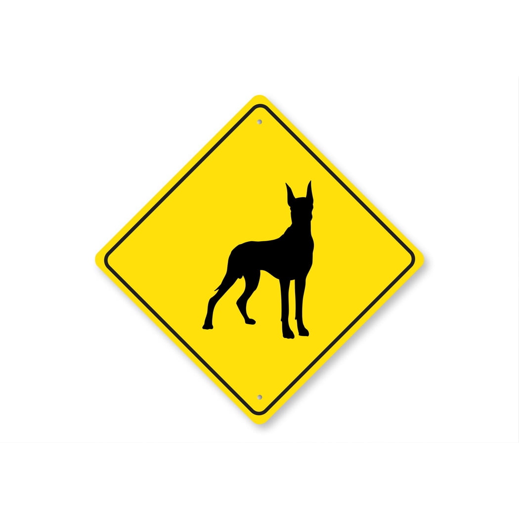 Great Dane Dog Diamond Aluminum Metal Decor Sign - 12" x 12" - Walmart.com