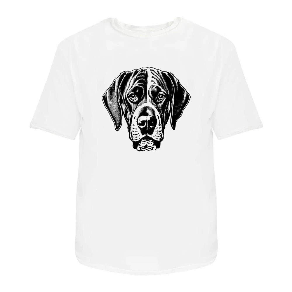 Great Dane Dog Face Unisex T-Shirt - 100% Cotton - Walmart.com