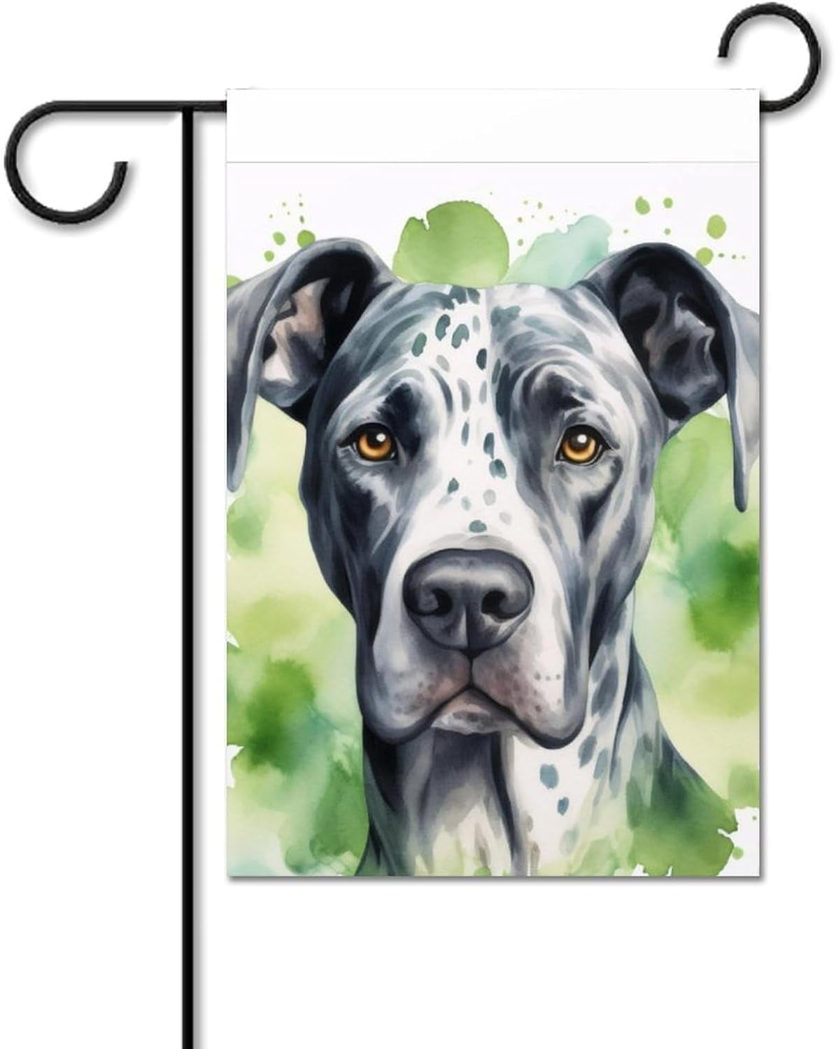 Great Dane Dog Garden Flags St Patrick's Day Dog Flag Double Sided ...