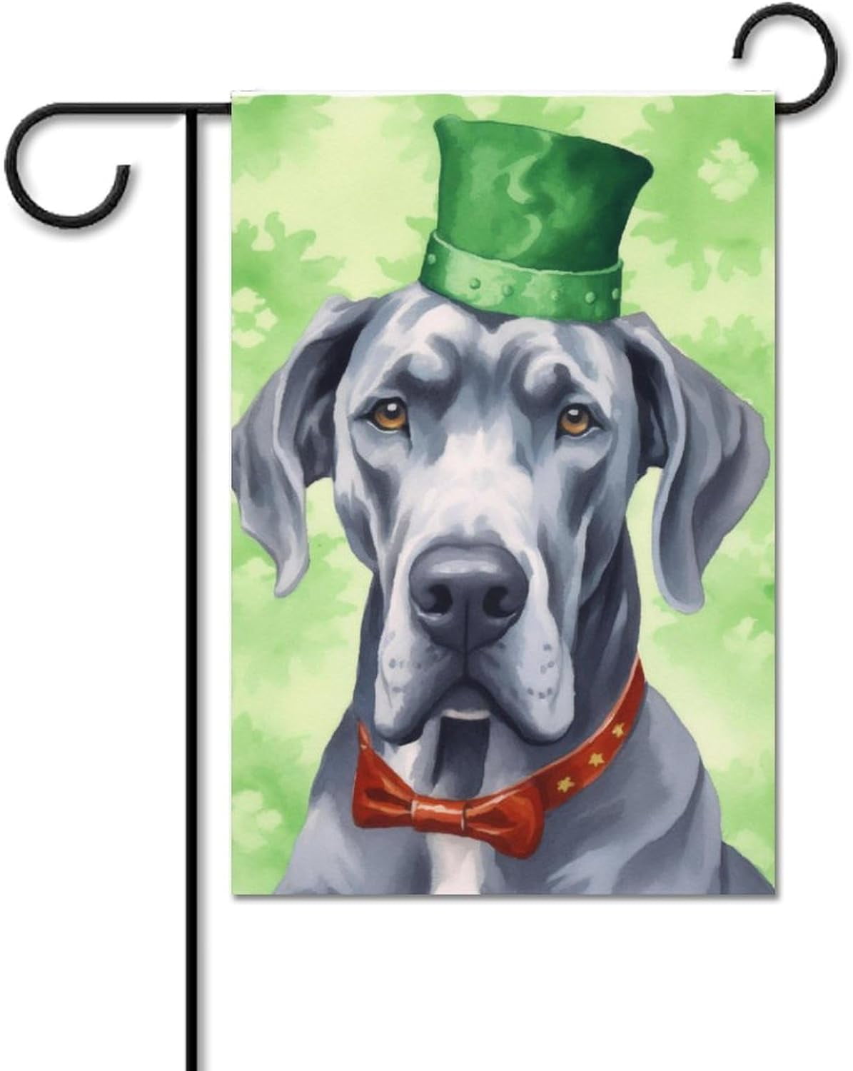 Great Dane Dog Garden Flags St Patricks Day Flag Yard Outdoor Flag for ...