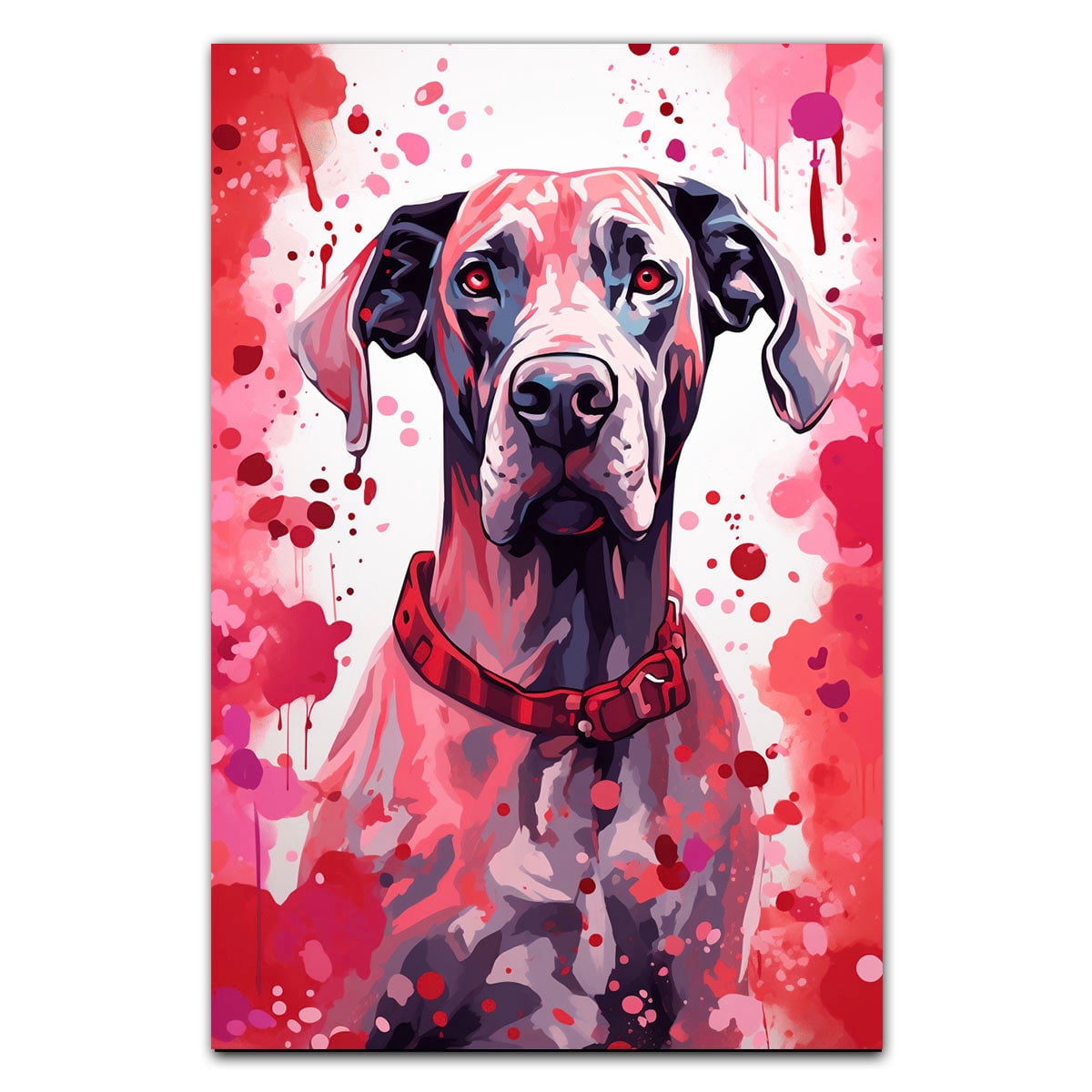 Great Dane Dog with Heart Red Valentine Gifts for Mom/Grandma/Wife ...
