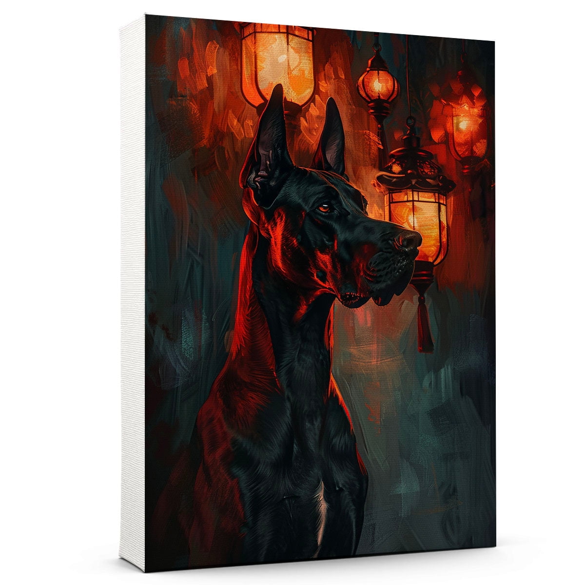 Great Dane Dog Picture Fantastic Poster Unframe, Great Dane Dog Canvas ...