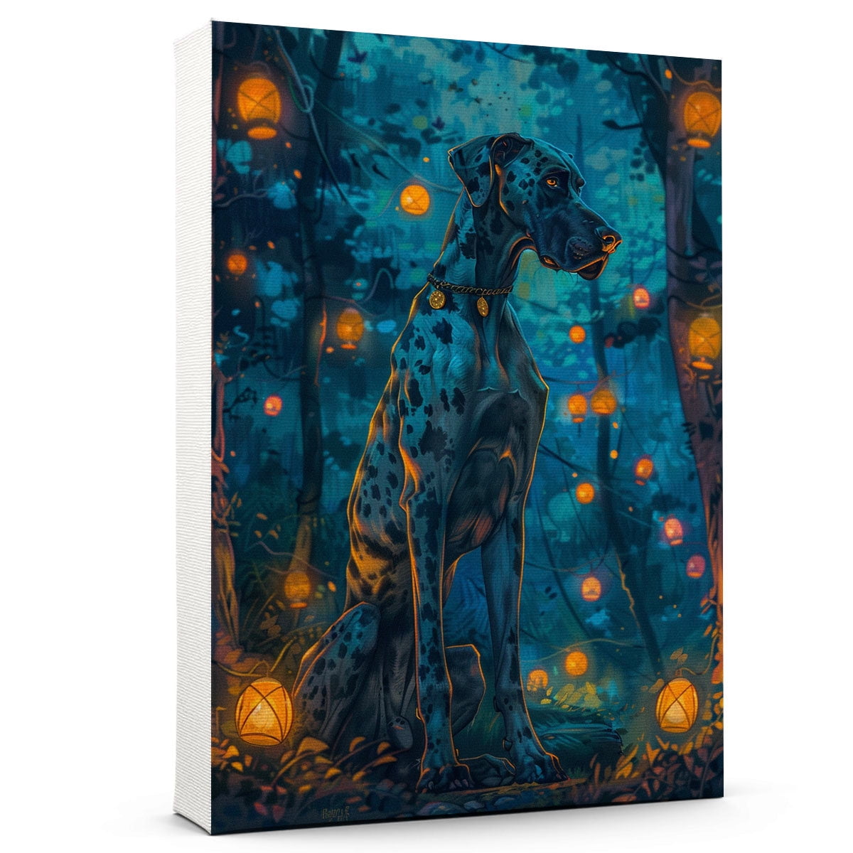 Great Dane Dog Poster Unframe Wall Art & Decor , Great Dane Dog Canvas ...