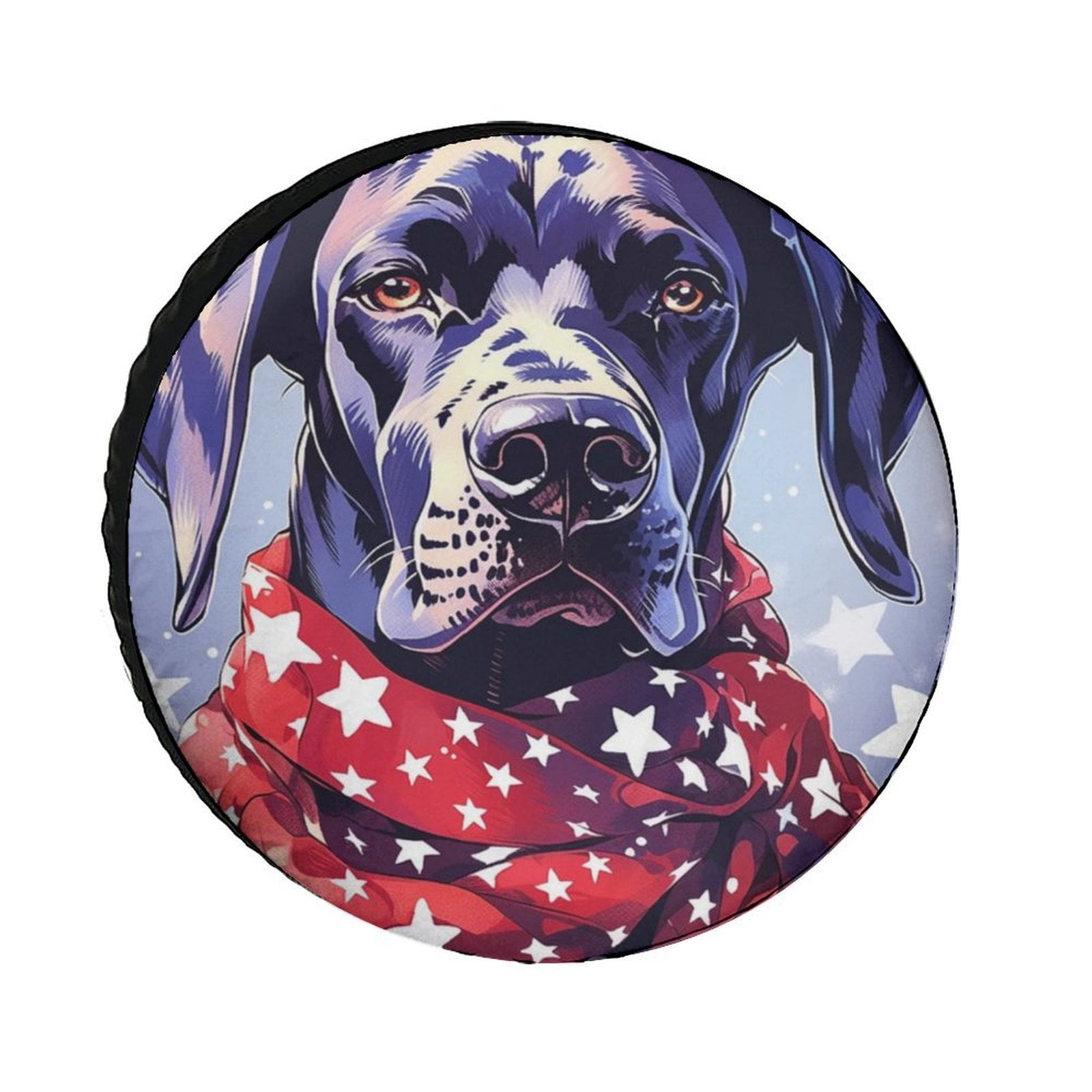 Great Dane Dog in Scarf Christmas Spare Tire Cover Dog Lover Gifts ...